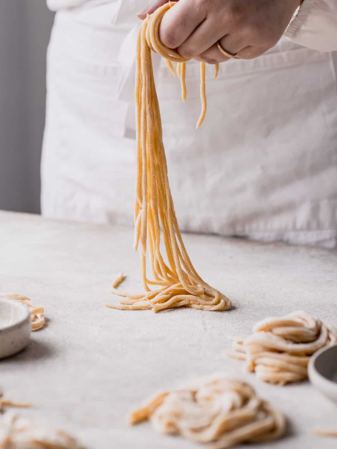 Tonnarelli pasta • fedetheclumsychef.com