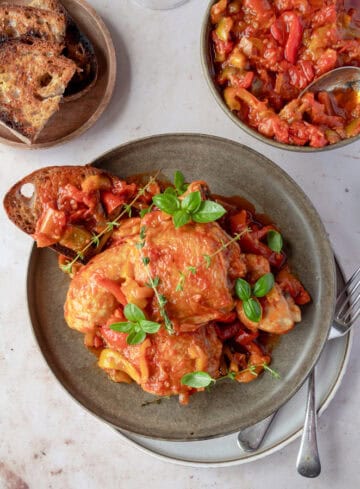 Chicken alla romana (Roman Chicken and Peppers) • fedetheclumsychef