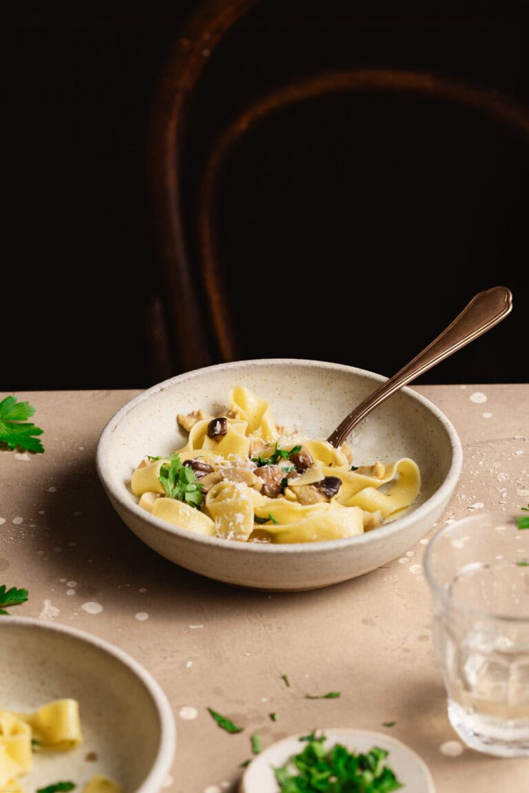 Pappardelle porcini mushroom pasta - comforting Italian recipe ...