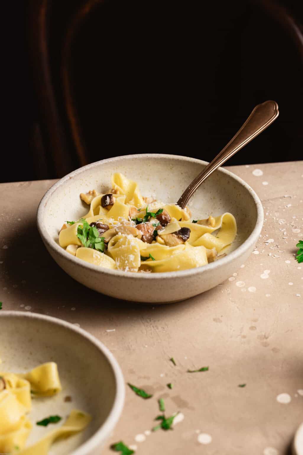 Pappardelle porcini mushroom pasta - comforting Italian recipe ...